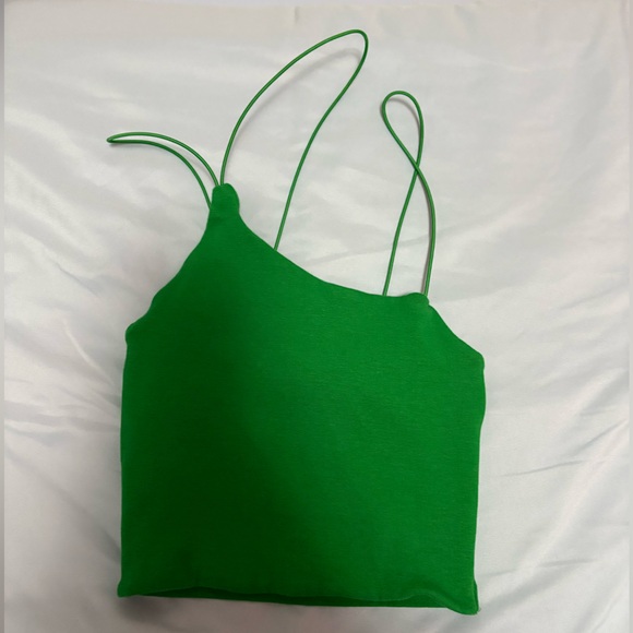 Zara | Tops | Zara Green Strappy Top | Poshmark